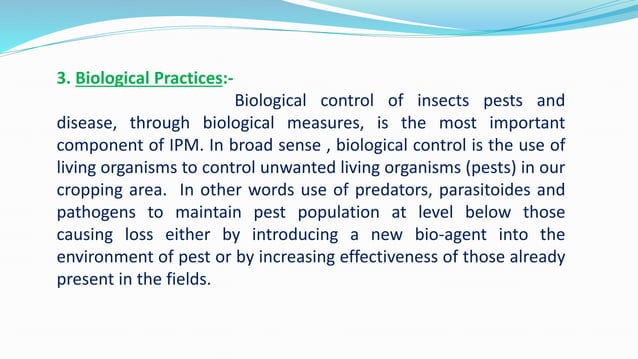 Integrated Pest Management Ipm Pptx