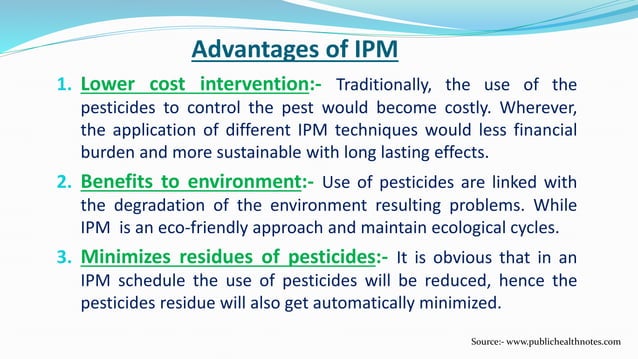 Integrated Pest Management (IPM) | PPTX