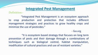 Integrated Pest Management (IPM) | PPTX