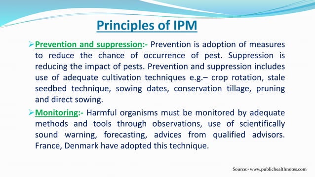 Integrated Pest Management (IPM) | PPTX