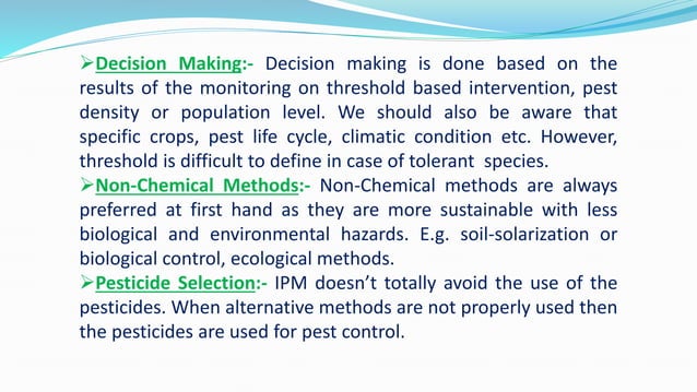 Integrated Pest Management Ipm Pptx