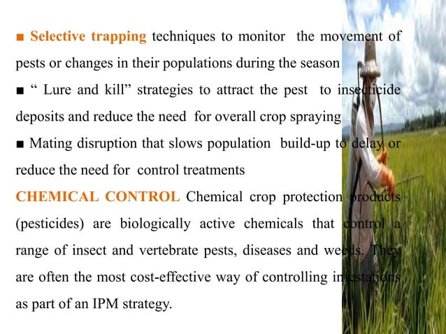 Integrated pest management | PPTX | Agriculture | Industries