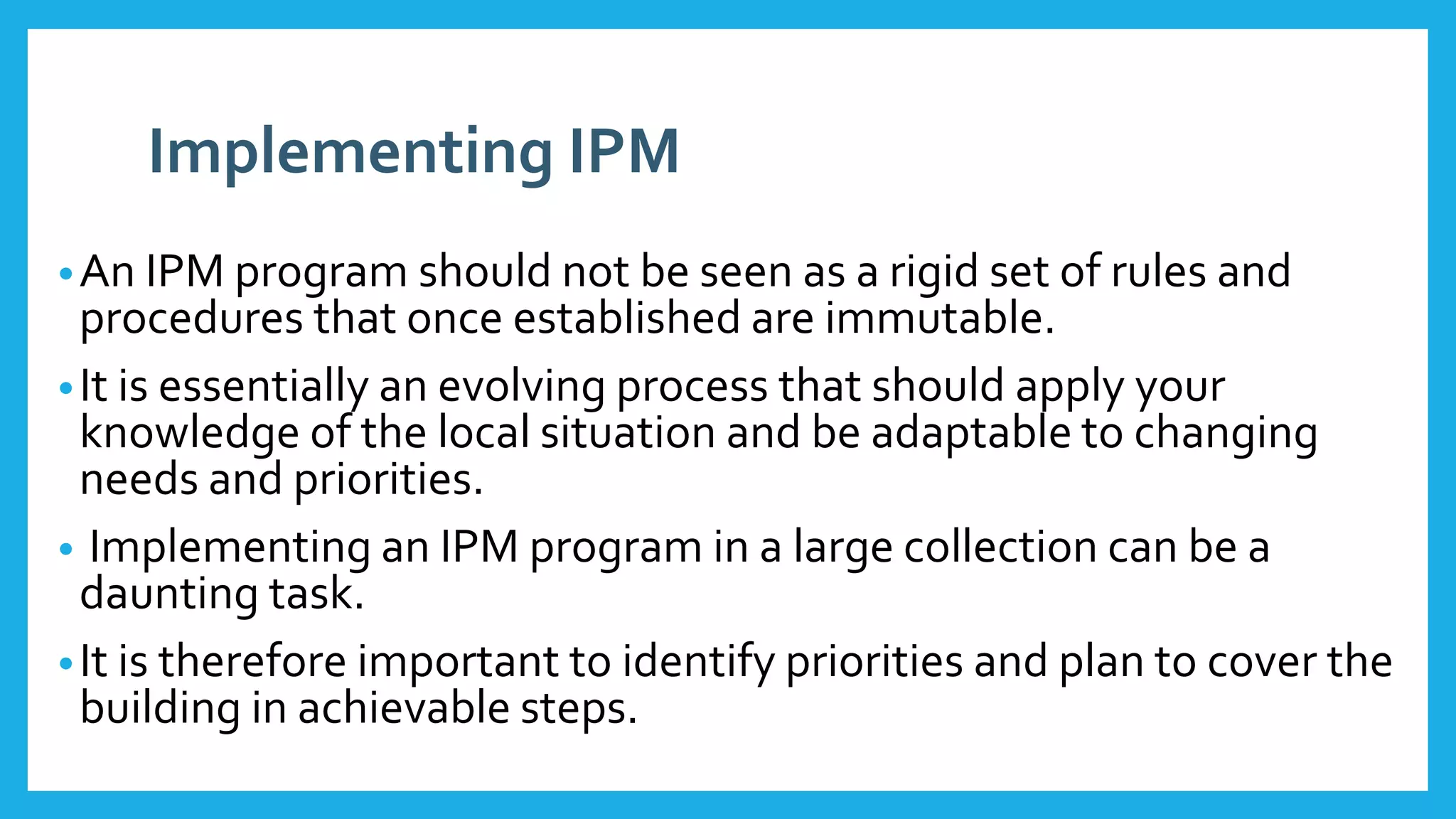 Integrated Pest Management in Libraries, Archives, and Museums | PPTX ...