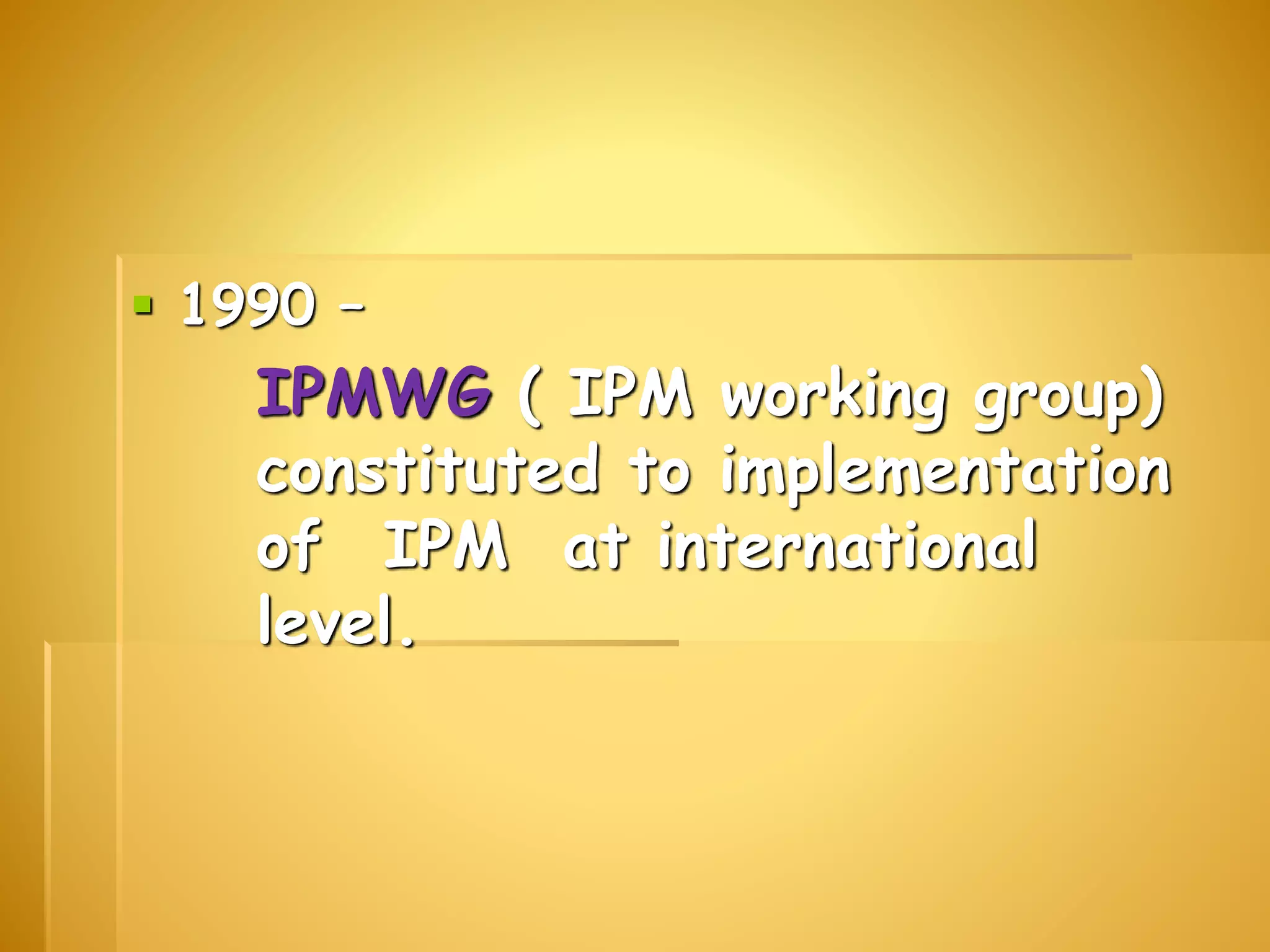 Integrated pest management (ipm) | PPTX