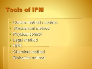 Integrated pest management (ipm) | PPTX