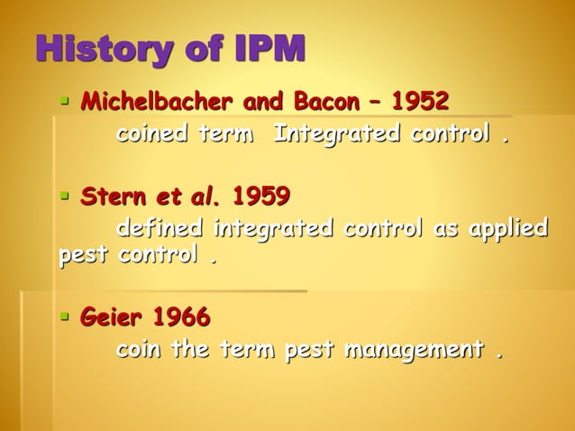 Integrated pest management (ipm) | PPTX | Agriculture | Industries