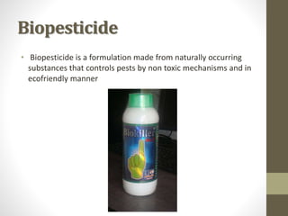 Integrated pest management(ipm) and use of bacteria as biopesticide | PPTX