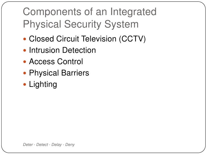 Integrated Physical Security Integrated Physical Security