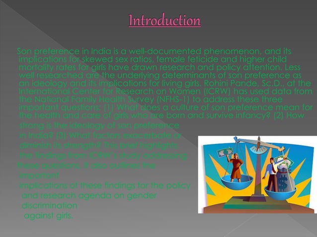 preference to male child | PPTX