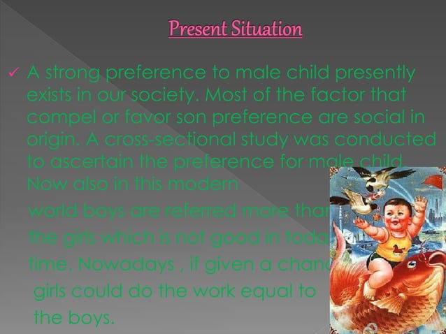 preference to male child | PPTX