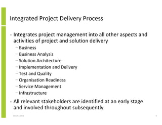 Integrated Project and Solution Delivery And Business Engagement Model ...