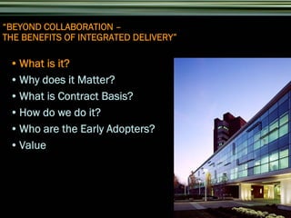 Integrated Project Delivery | PDF