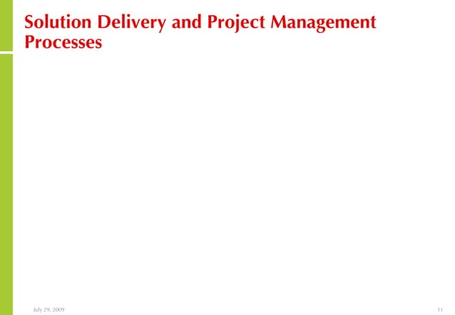 Integrated Project Management And Solution Delivery Process | PPT ...
