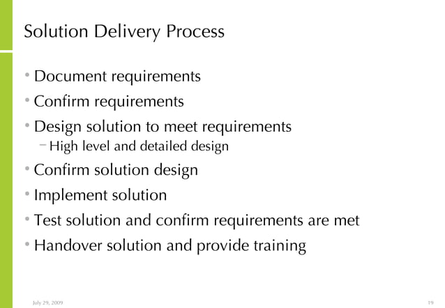 Integrated Project Management And Solution Delivery Process | PPT ...