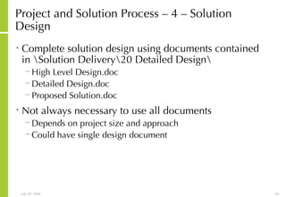 Integrated Project Management And Solution Delivery Process | PPT