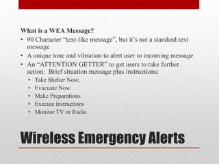 Integrated public alert and warning system (ipaws | PPTX | Operating ...