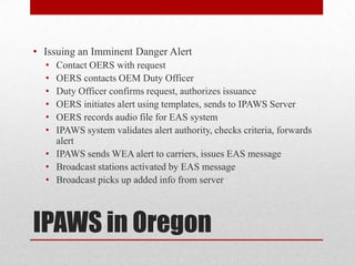 Integrated public alert and warning system (ipaws | PPTX | Operating ...