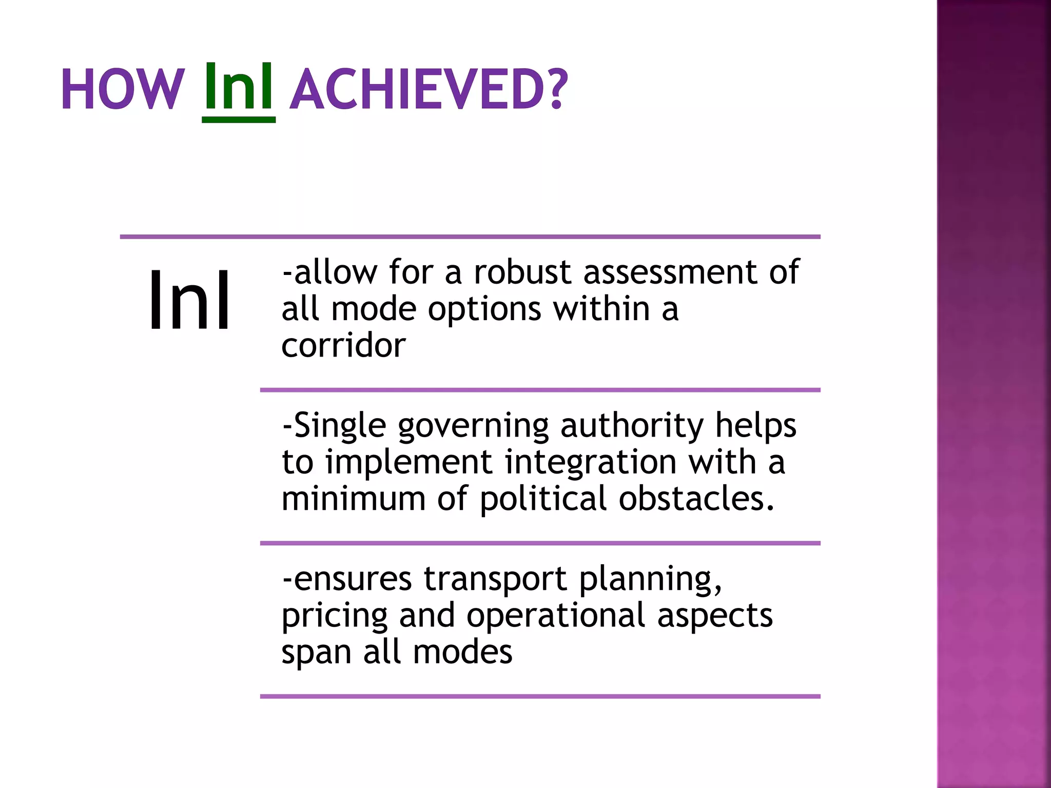 Integrated public transport | PPTX