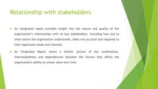 Integrated reporting | PPTX