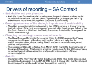 Integrated reporting a south african story | PPTX
