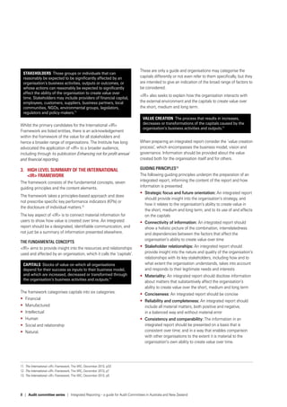 Integrated Reporting - a guide for Audit Committees in Australia and ...