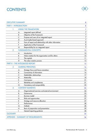 Integrated reporting framework | PDF