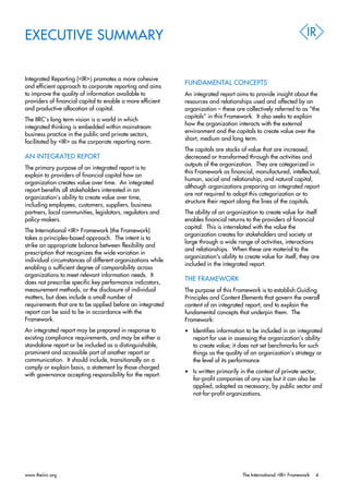 Integrated reporting framework | PDF