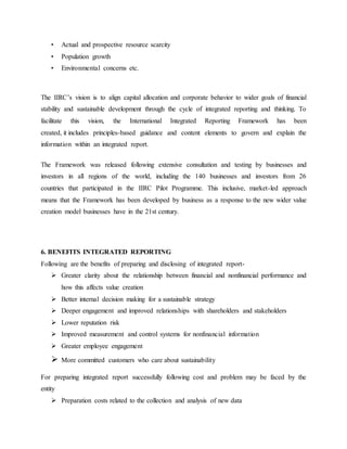 Integrated reporting in india | PDF