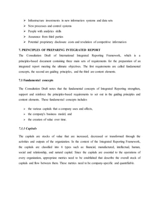 Integrated reporting in india | DOCX
