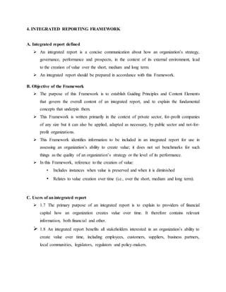 Integrated reporting in india | PDF