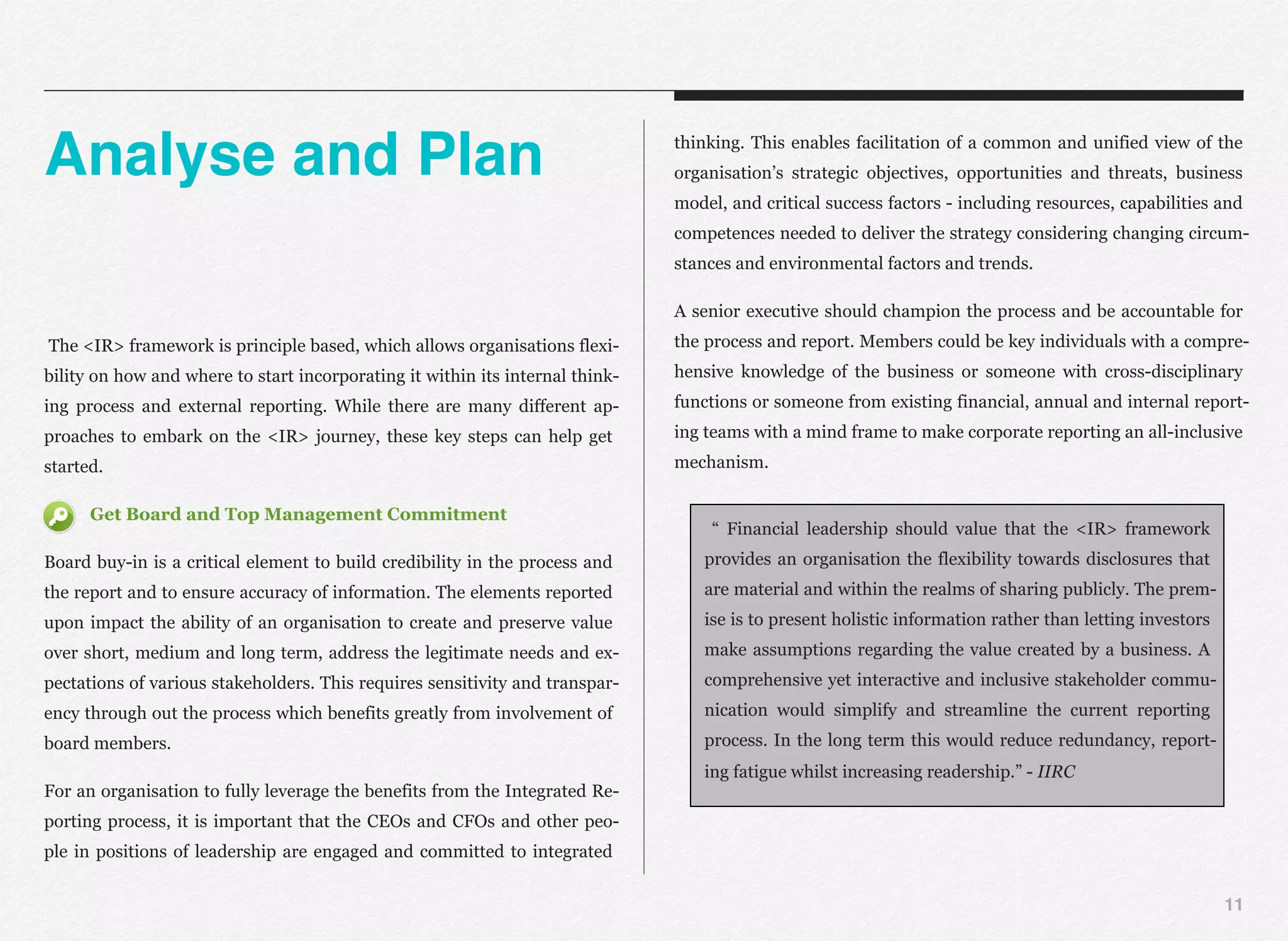 Integrated reporting 101; Getting started with Integrated Reporting in India | PDF