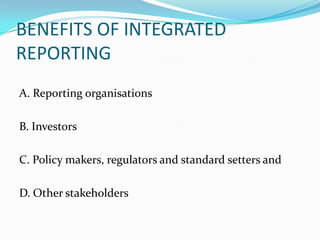 Integrated Reporting | PPTX