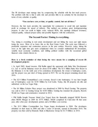 Integrated resort success final | PDF