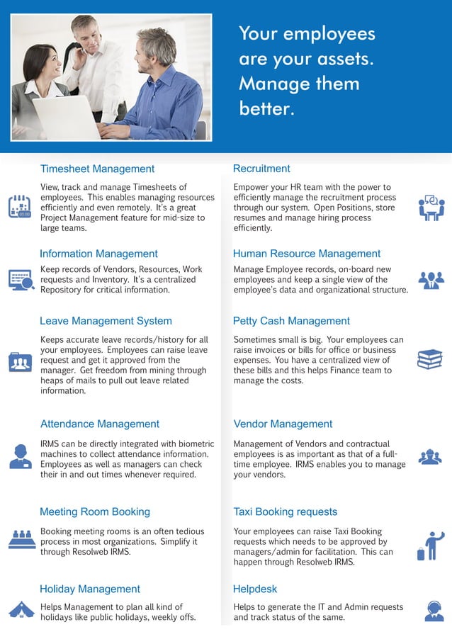 Resolweb Integrated Resource Management System | PDF