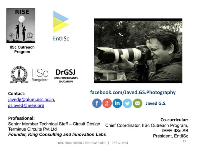 Integrated RFIC Front End Architecture for 77 GHz Car Radar | PPTX ...