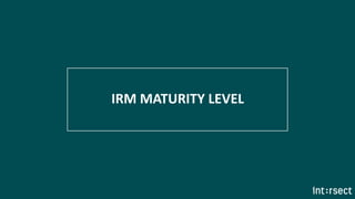 Integrated Security & Risk Management: Benchmarking | PDF