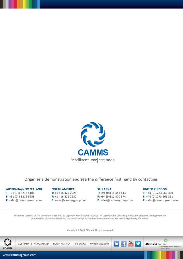 Integrated Risk Management Whitepaper - CAMMS | PDF | Business | Business and Finance