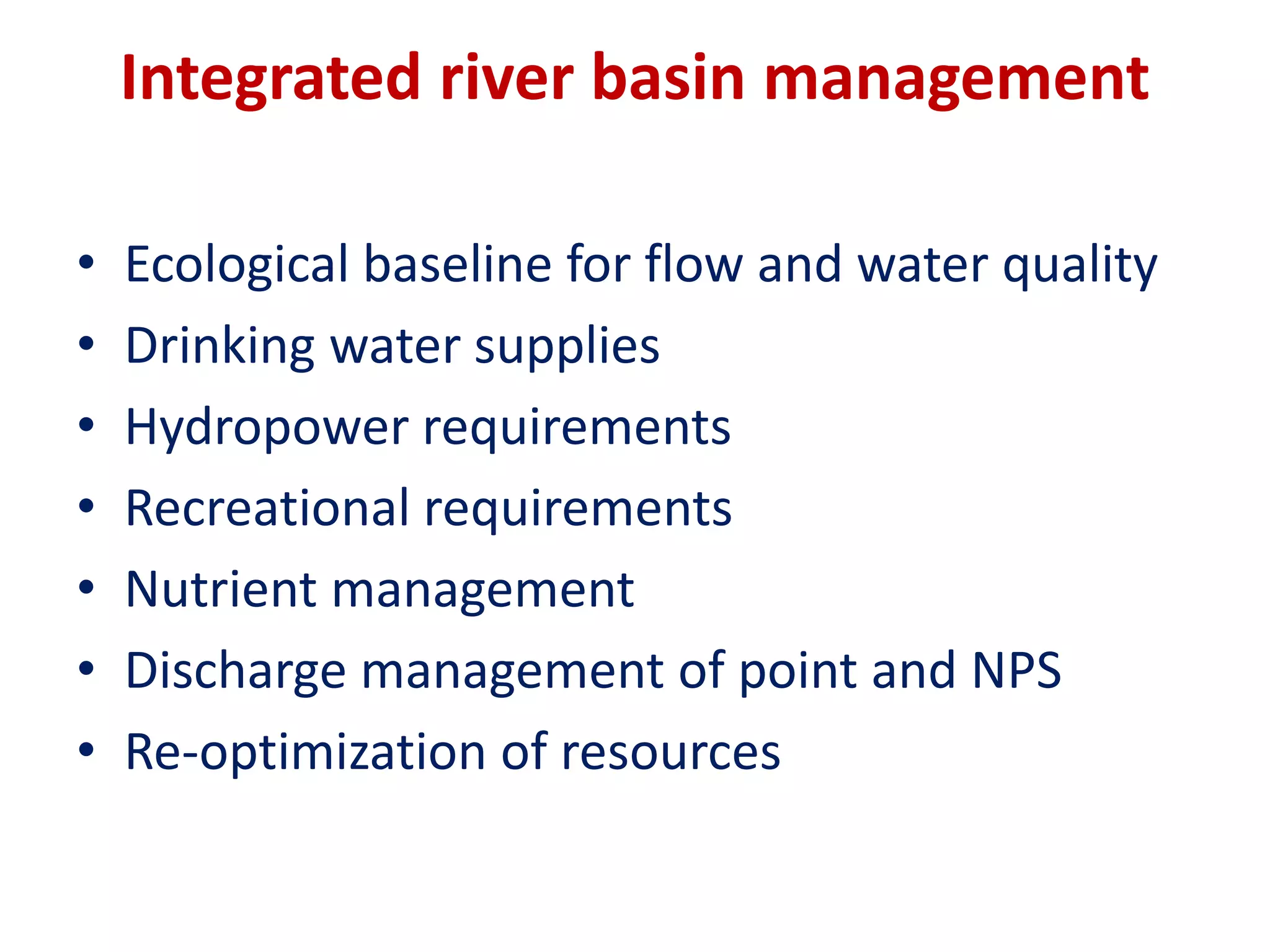Integrated river basin management | PPTX