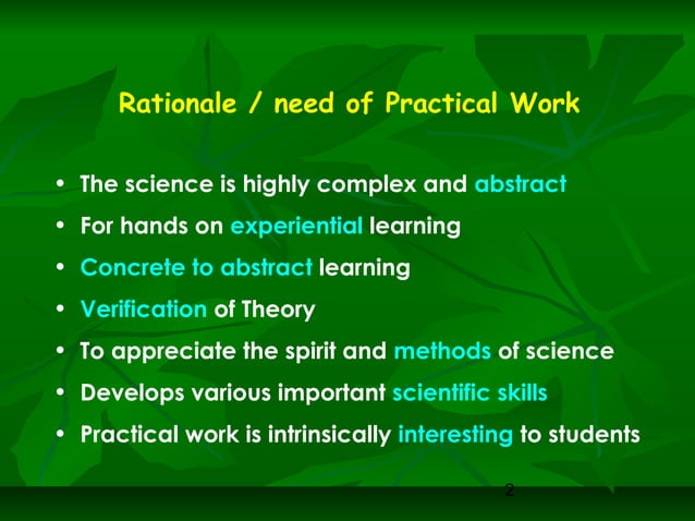 Integrated science laboratory for holistic and constructive learning dr ...