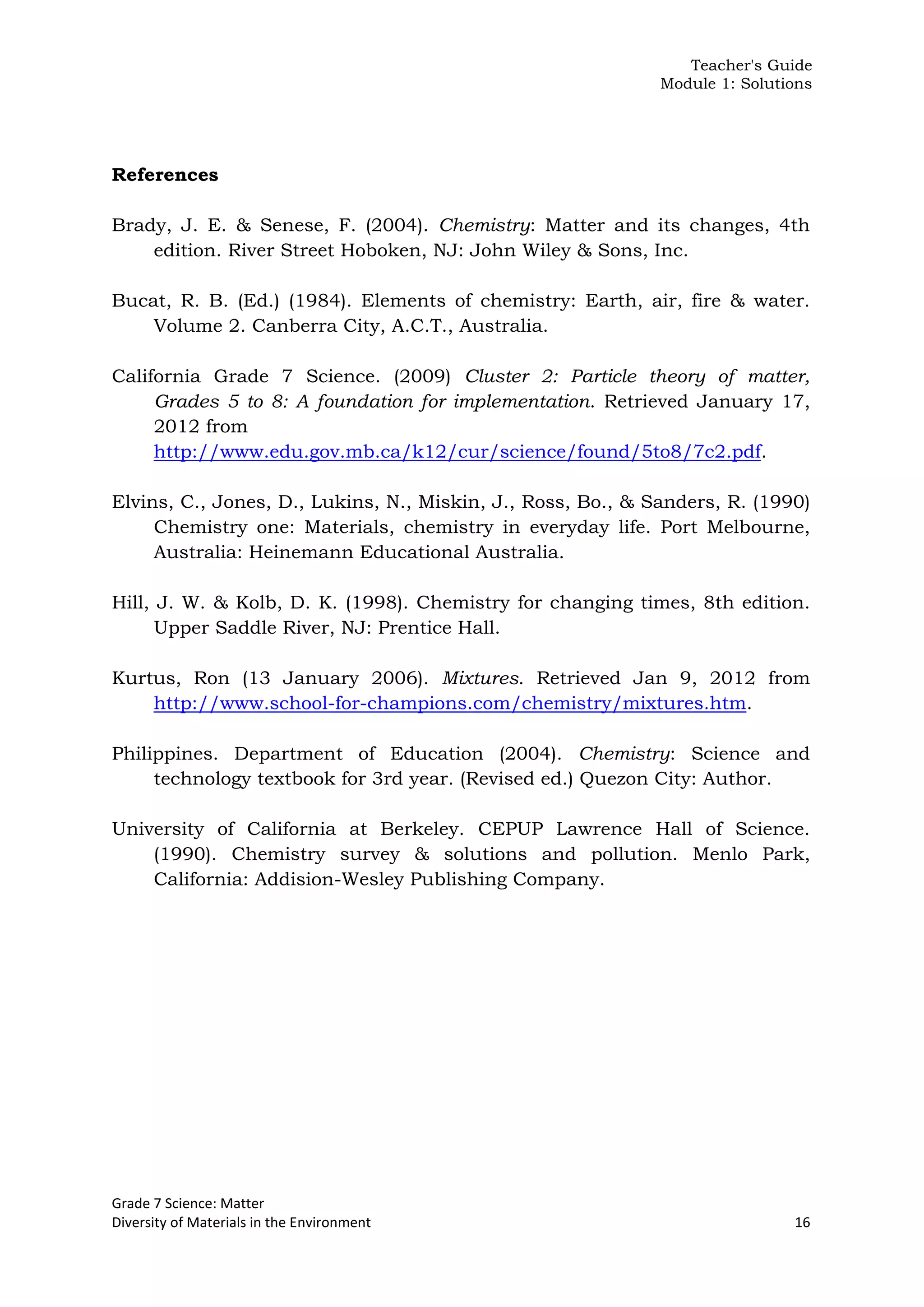 Integrated Science Module for Grade 7 -- Quarter 1-2 | PDF