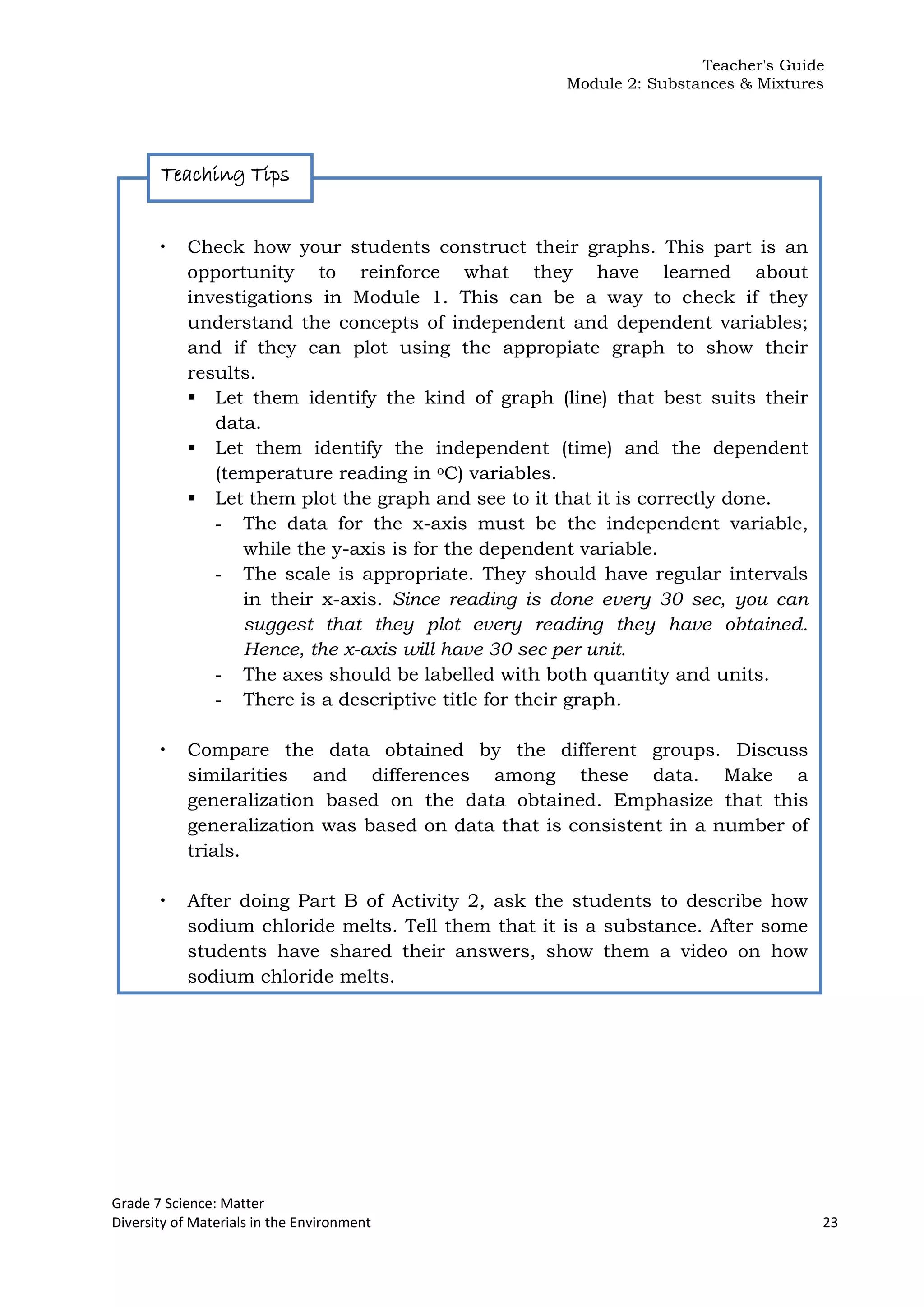 Integrated Science Module for Grade 7 -- Quarter 1-2 | PDF