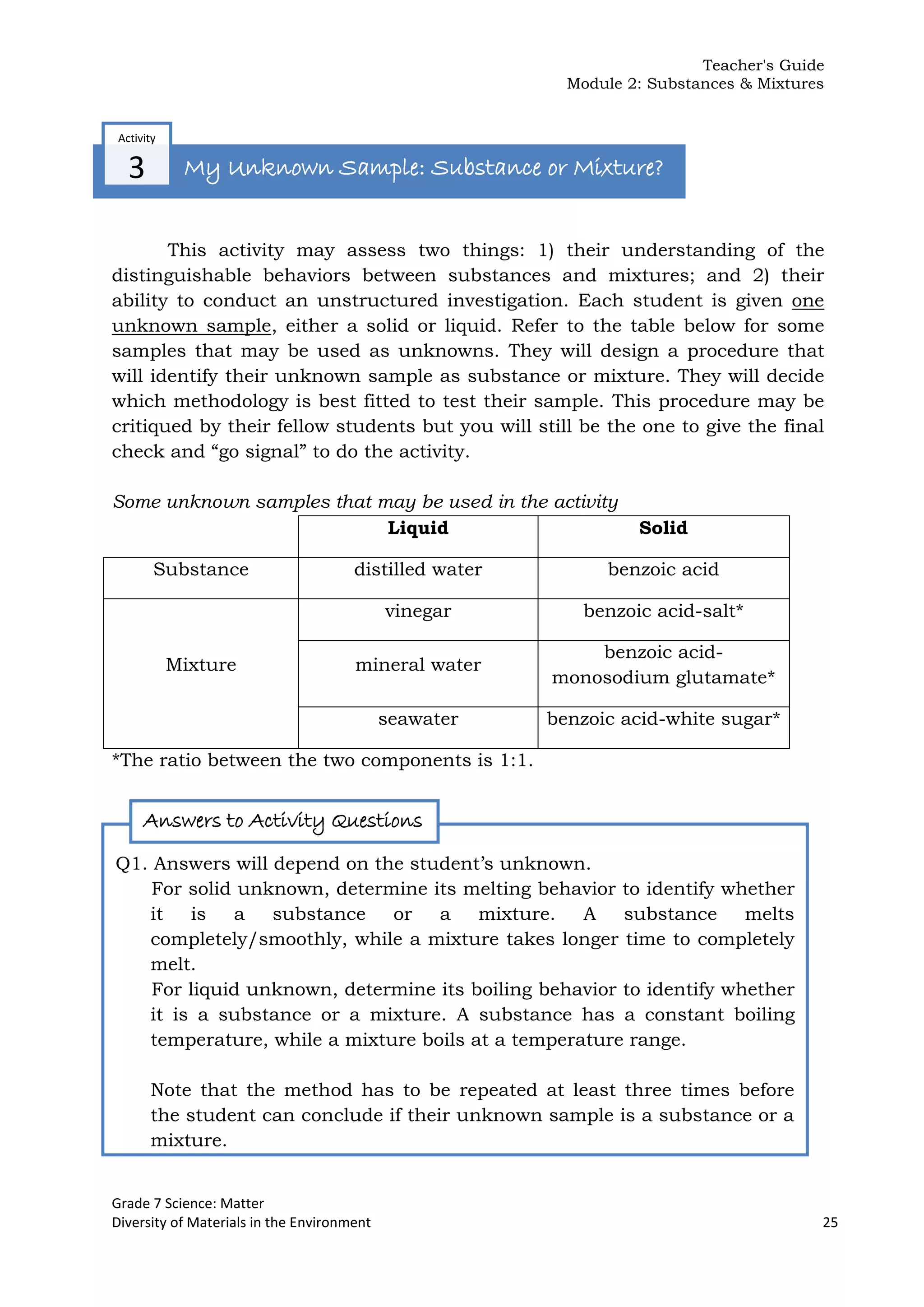 Integrated Science Module for Grade 7 -- Quarter 1-2 | PDF