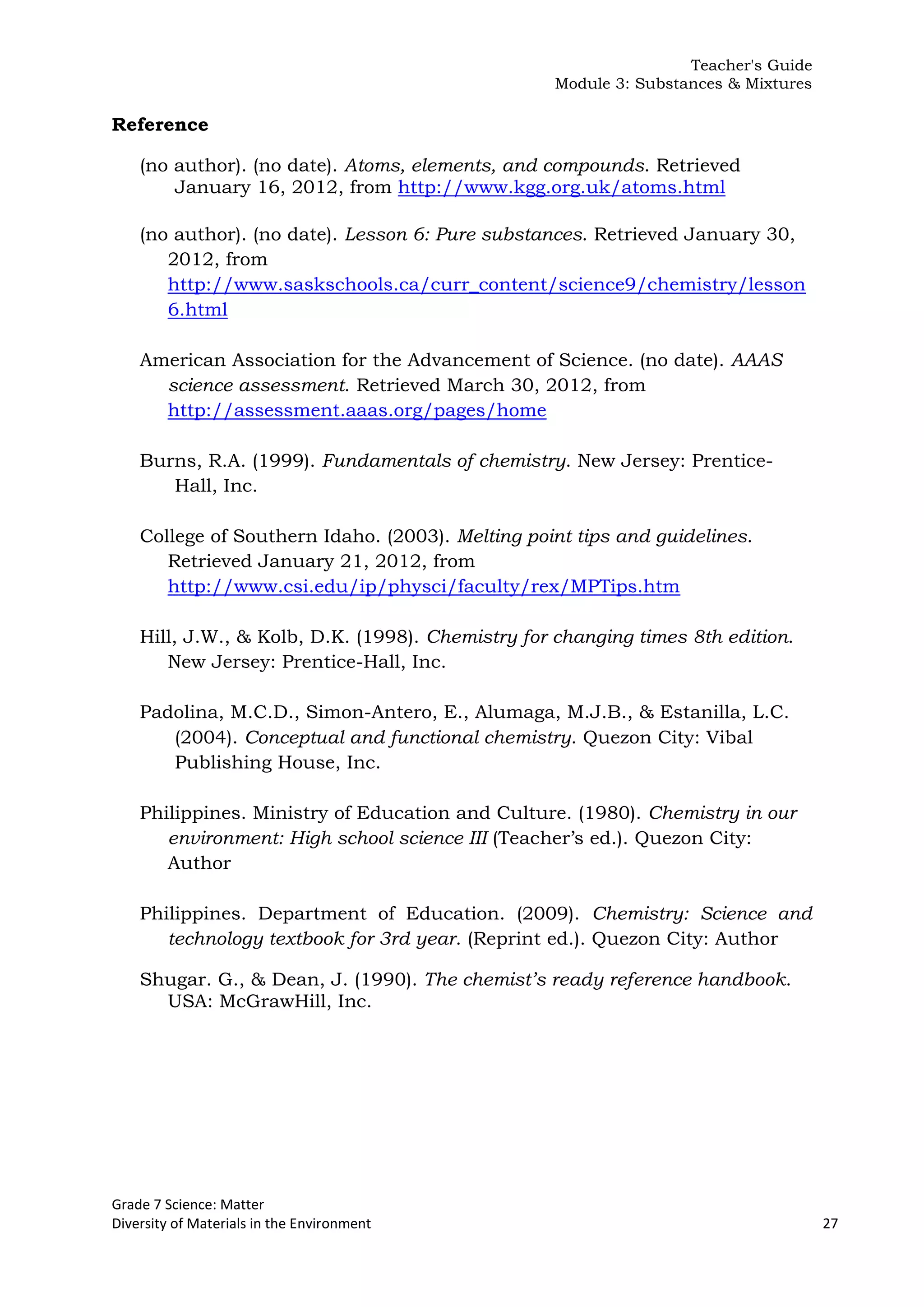 Integrated Science Module for Grade 7 -- Quarter 1-2 | PDF