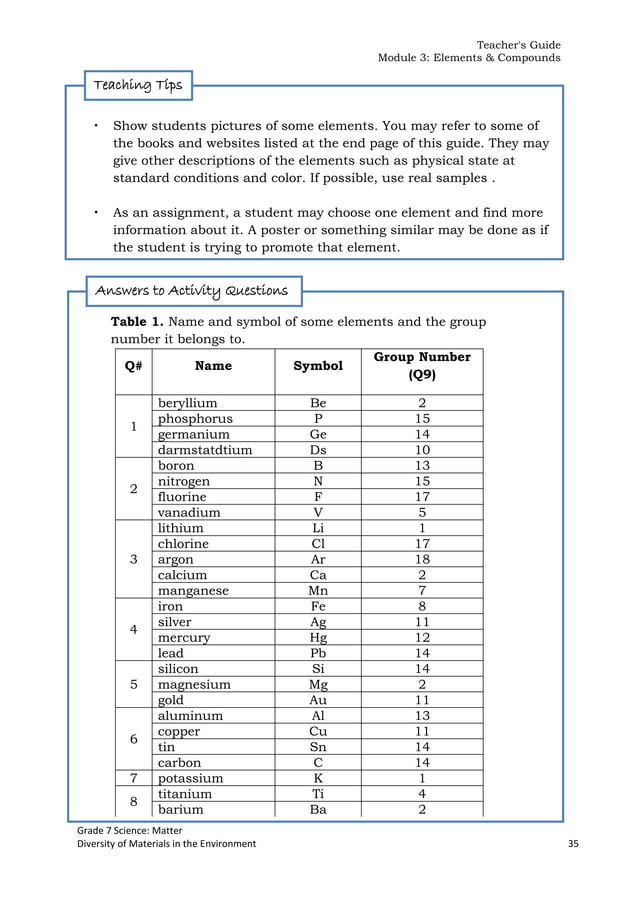 Integrated Science Module for Grade 7 -- Quarter 1-2 | PDF
