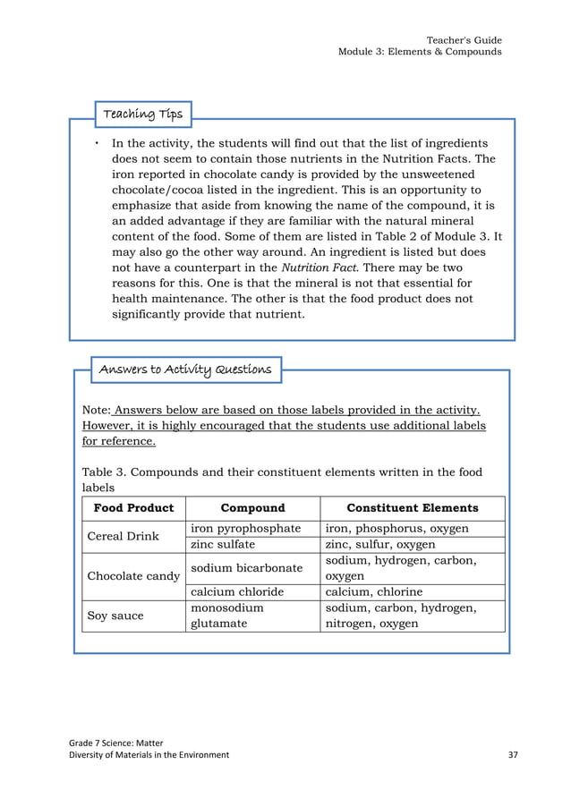 Integrated Science Module for Grade 7 -- Quarter 1-2 | PDF