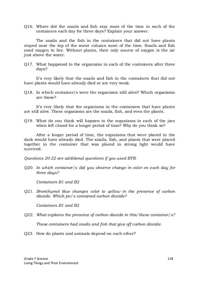Integrated Science Module for Grade 7 -- Quarter 1-2