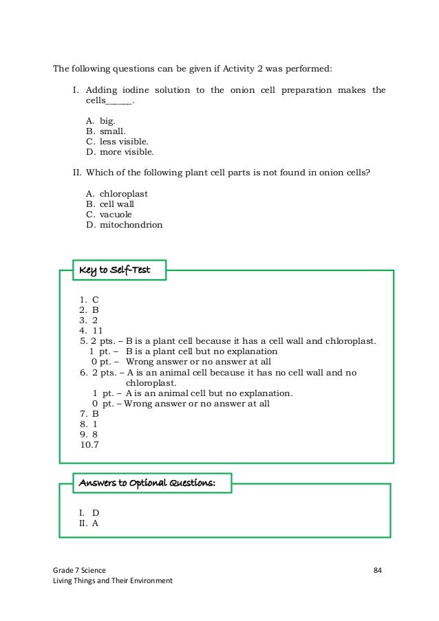 Integrated Science Module for Grade 7 -- Quarter 1-2