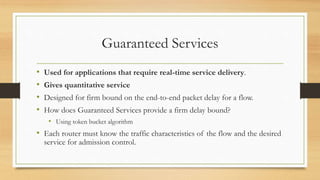 Integrated services - IntServ | PPTX