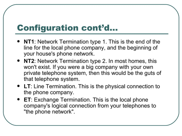 Integrated services digital network (isdn) | PPT | Computer Networking | Computing