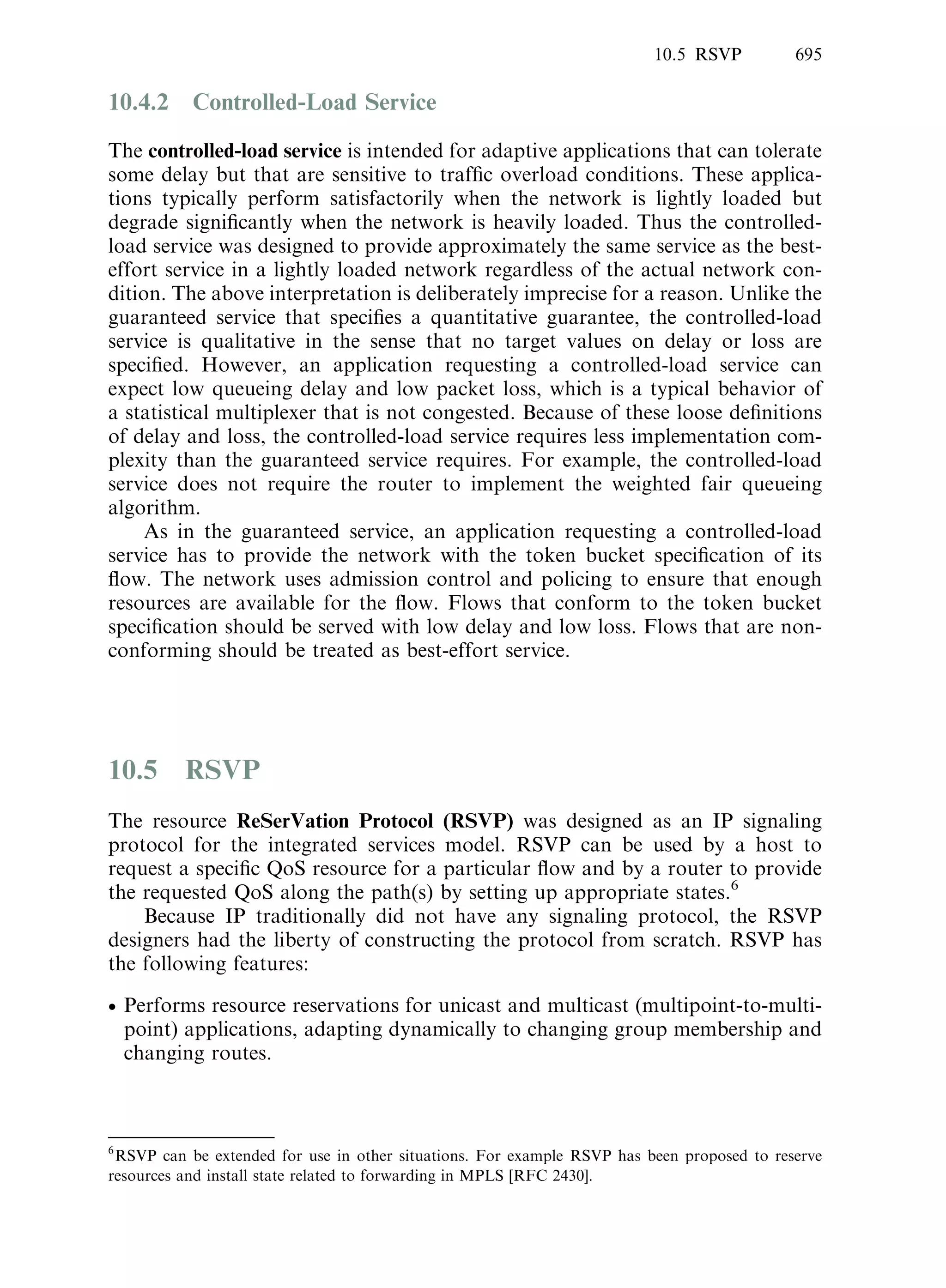 Integrated services and RSVP - Protocol | PDF